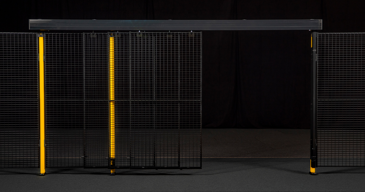 Sliding door, 2-step with upper rail D23-200300 from Axelent