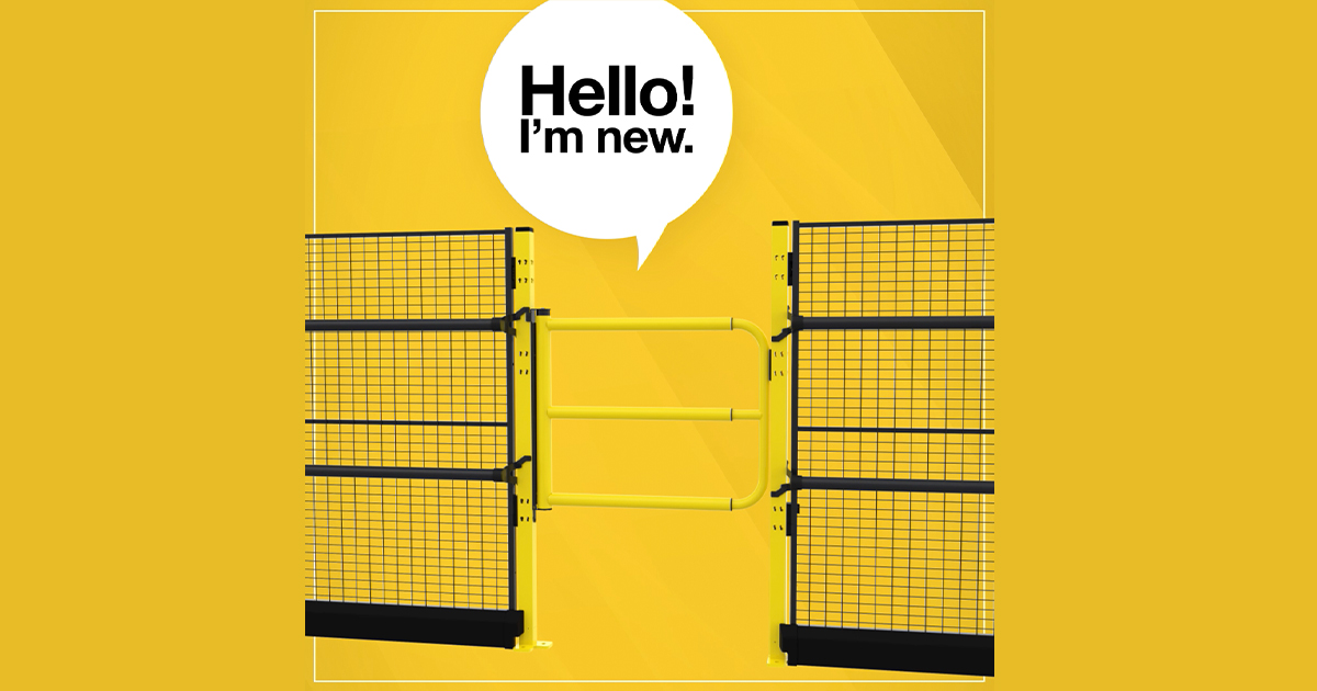 Axelent launching a swing gate for fall protection